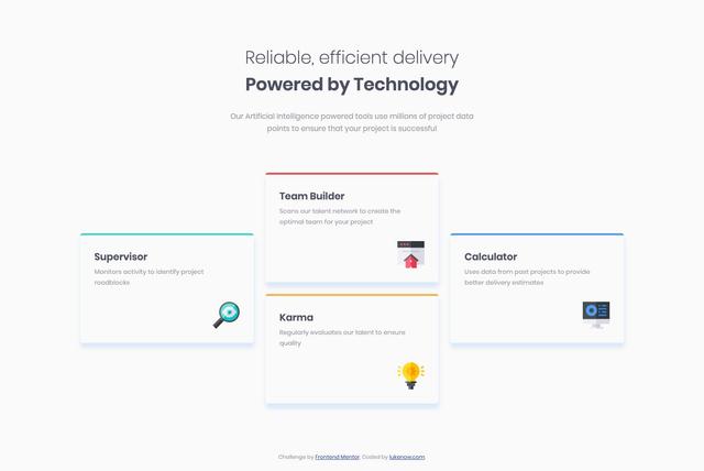 Frontend Mentor Four Card Feature Section Html Css Flexbox And Grid Coding Challenge Solution