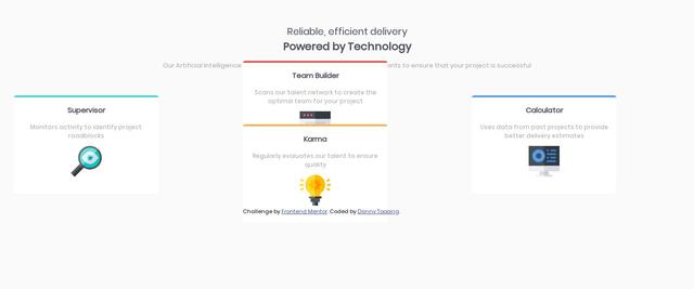Frontend Mentor Four Card Feature Section Using Html And Css Coding Challenge Solution