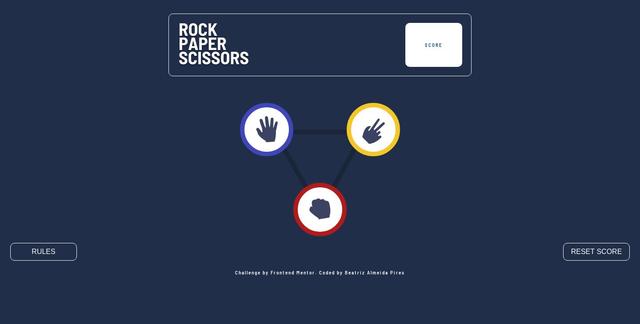 Frontend Mentor | Rock, Paper, Scissors using plain HTML, CSS, JS and JQuery. coding challenge ...