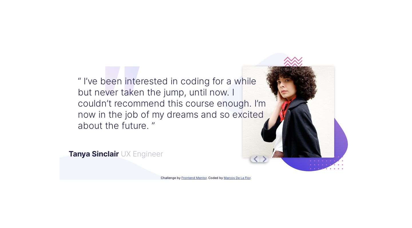 Frontend Mentor | Testimonials slider - Pure HTML and CSS coding ...