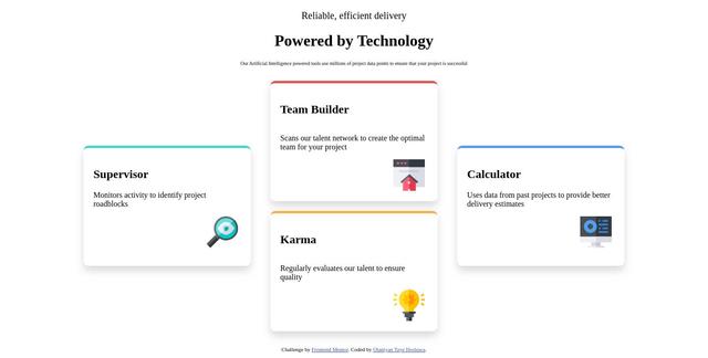 Frontend Mentor | Four card challenge using HTML and Vanilla CSS coding challenge coding ...