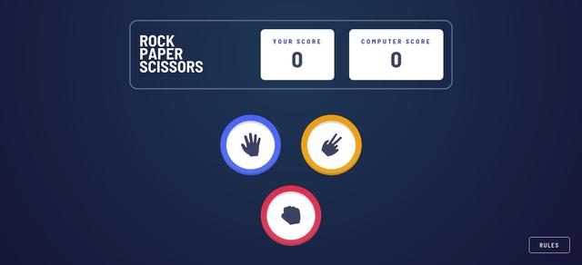 Frontend Mentor | Rock paper scissors game coding challenge solution