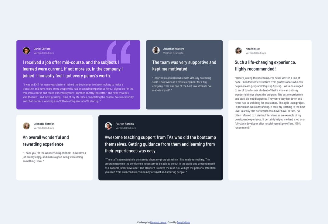 Frontend Mentor | Mobile first. HTML, CSS, Grid and Flexbox coding challenge solution