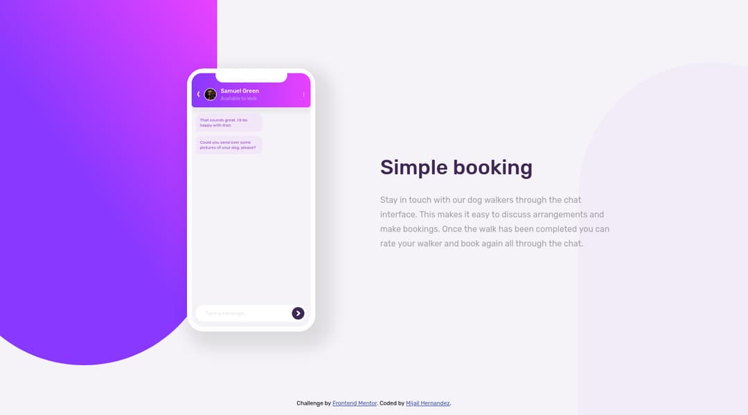 Frontend Mentor | Chat app illustration using SCSS (Grid and Flexbox) with BEM coding challenge ...