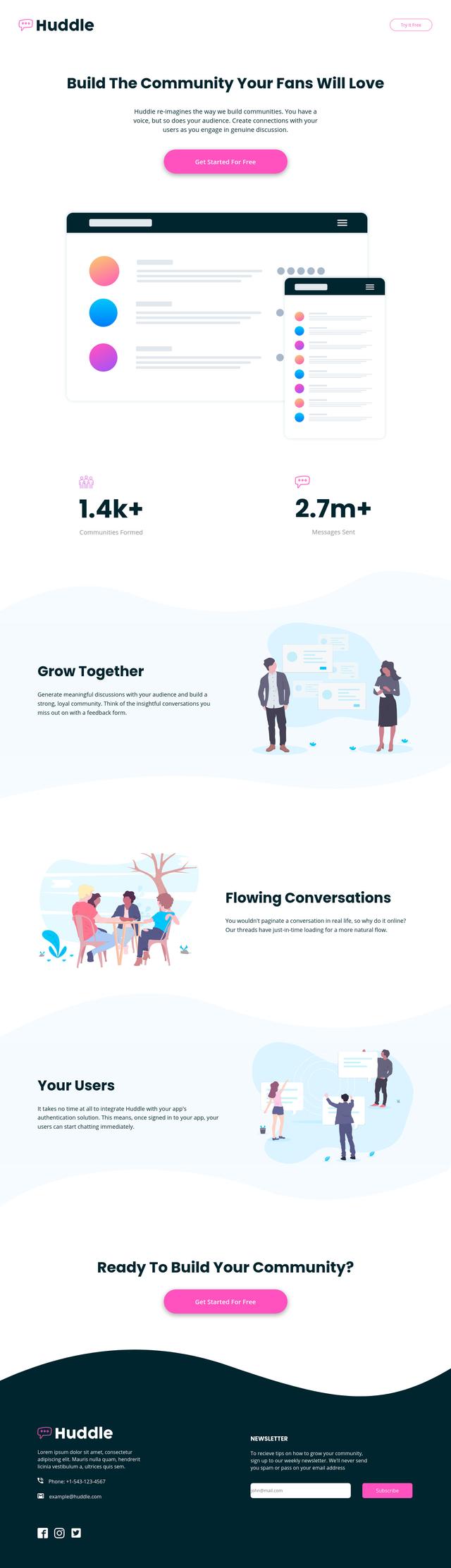 Frontend Mentor | React landing page curved section coding challenge solution