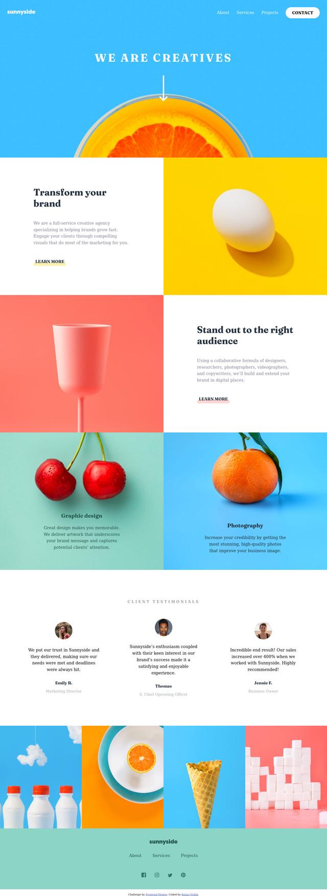 Frontend Mentor | CSS Grid and Flexbox coding challenge solution