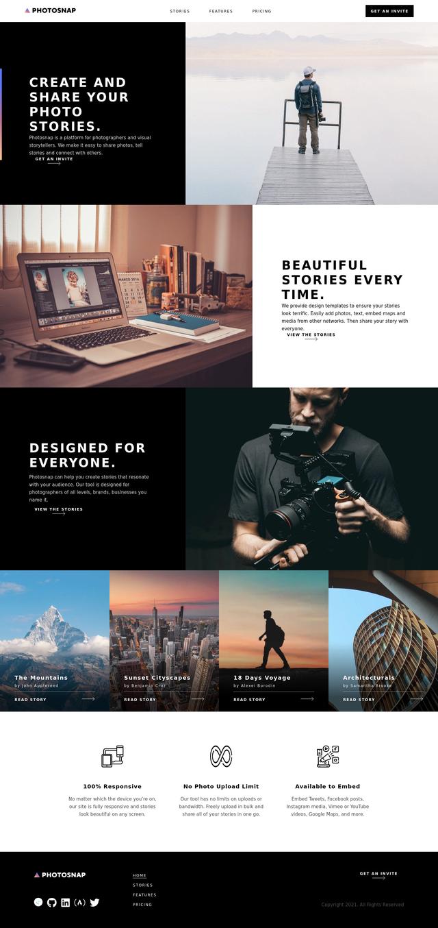 Frontend Mentor | 4 page website - HTML5 semantics, CSS3 and Sass, JavaScript coding challenge ...