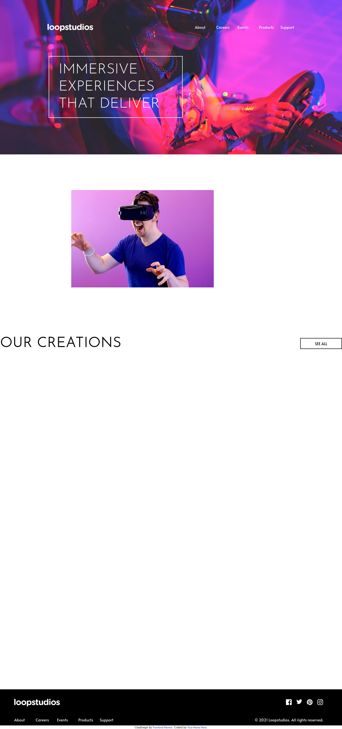 Frontend Mentor | Web Landing page using HTML, CSS and JavaScript for ...