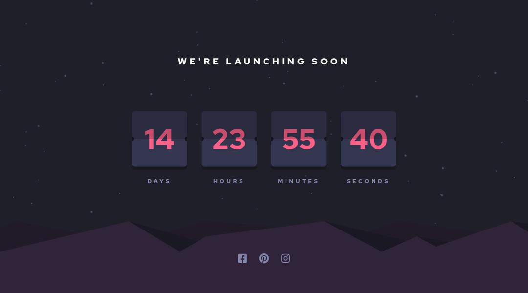 Frontend Mentor | Launch countdown timer challenge coding challenge solution