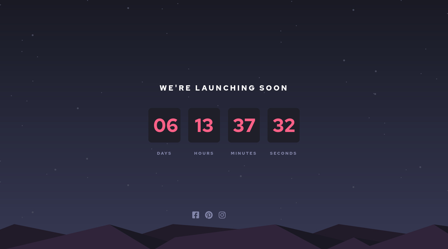 Frontend Mentor | Countdown Timer using HTML, CSS, and Javascript ...