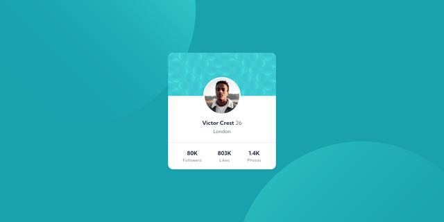 Frontend Mentor | Profile card using CSS flexbox coding challenge solution
