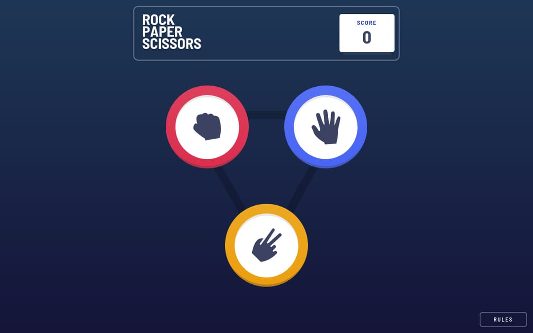 Frontend Mentor | Rock-Paper-Scissors game using HTML, CSS (Flexbox ...