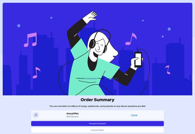 Frontend Mentor | Order-summary-component coding challenge solution
