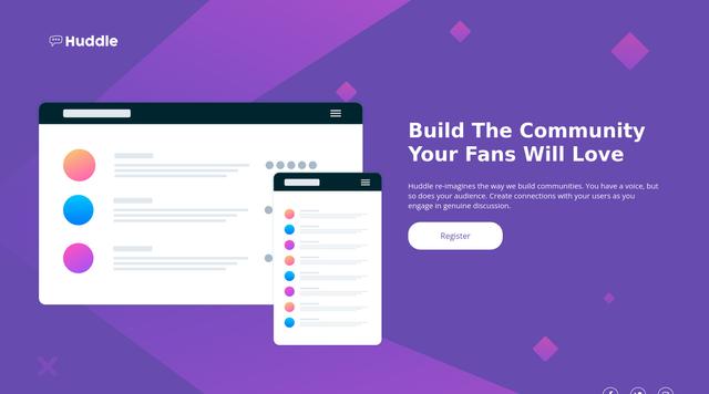 Frontend Mentor | Huddle landing page using HTML & CSS coding challenge solution