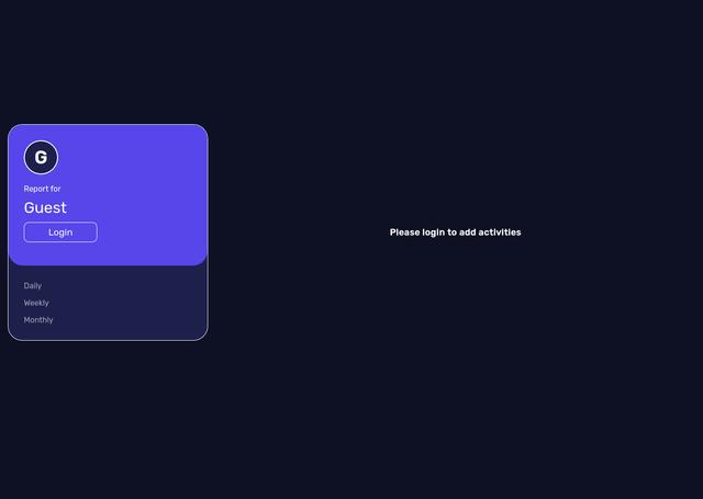 Frontend Mentor | Time tracker using MERN stack coding challenge solution
