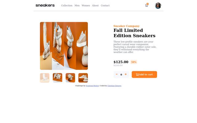 Frontend Mentor | Ecommerce using Vanilla JavaScript and SCSS coding challenge solution
