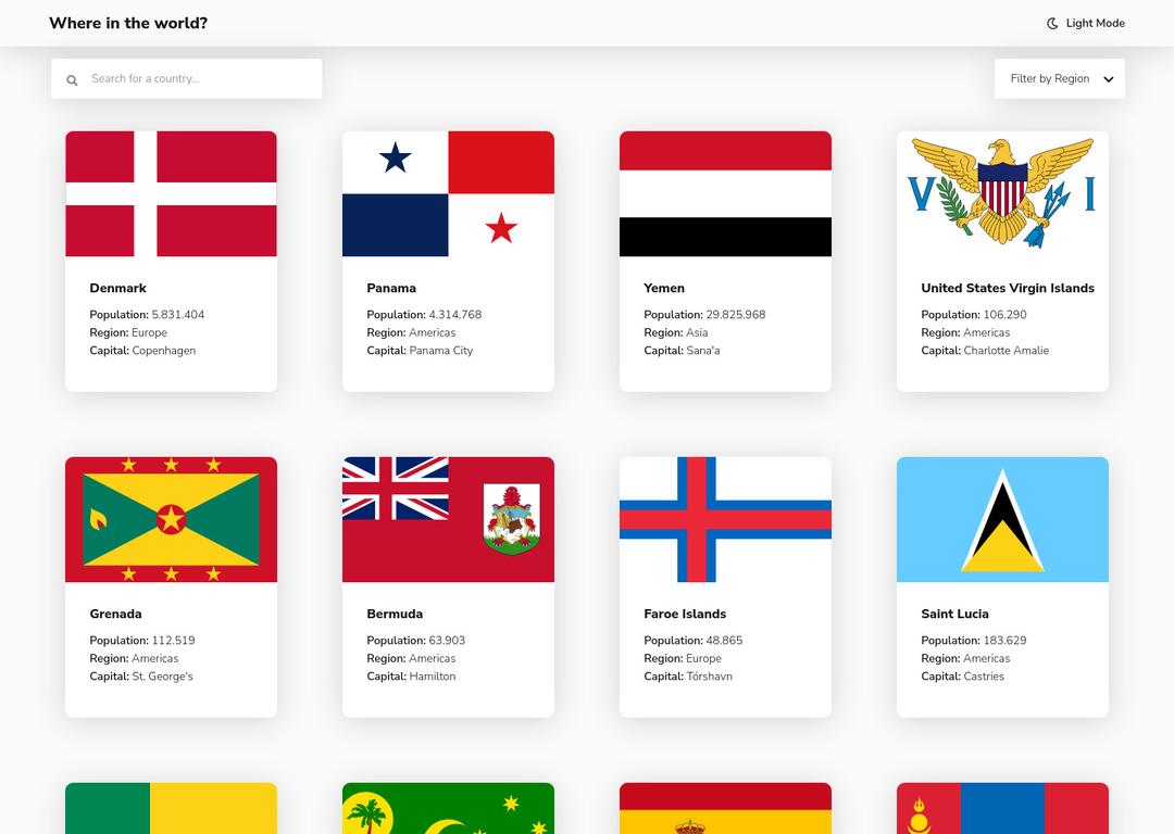 Frontend Mentor Rest Countries Using Html5 Sass Javascript Mvc Parcel Coding Challenge