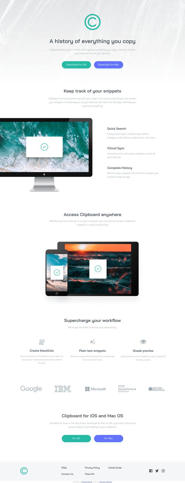 Frontend Mentor Responsive Landing Page Using Flexbox And Grid
