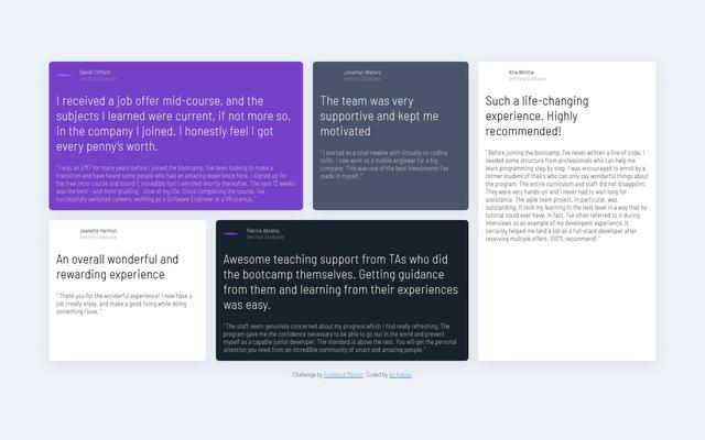 Frontend Mentor | css grid and flex coding challenge solution