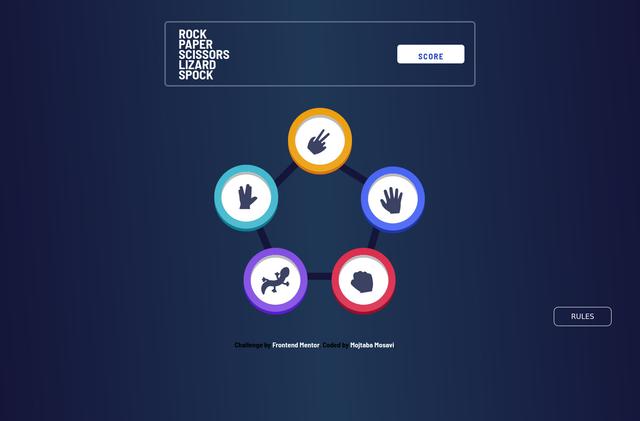 Frontend Mentor | rock-paper-scissors-lizard-spock coding challenge solution