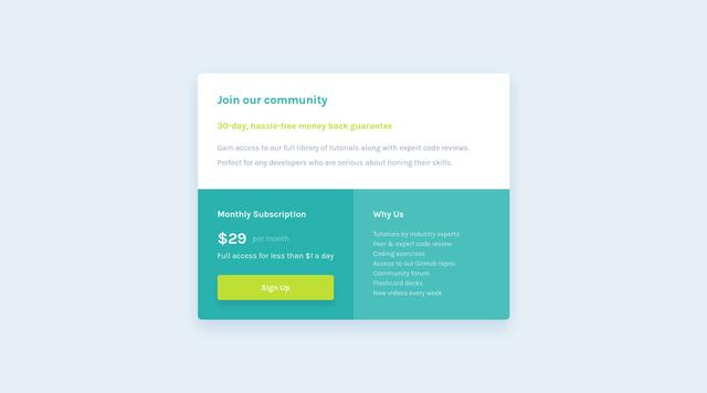 Frontend Mentor | Onboarding Pricing Component - Pure HTML & CSS coding ...