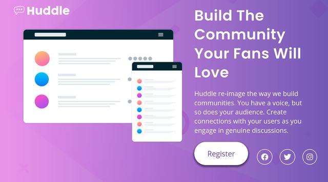 Frontend Mentor | Huddle clone with HTML and CSS coding challenge solution