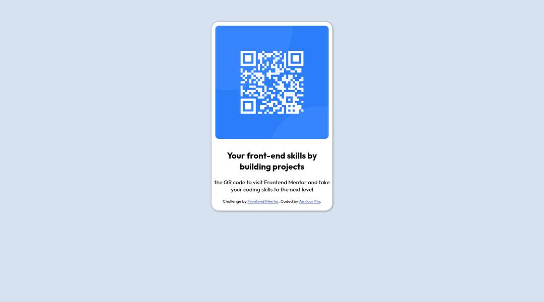 Frontend Mentor | Responsive landing page for a QR CODE using CSS and ...