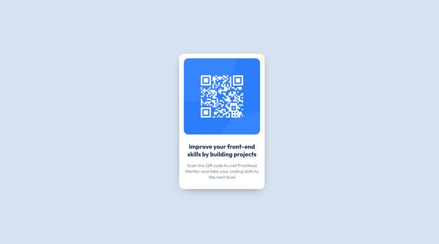 Frontend Mentor | QR Code HTML CSS coding challenge solution