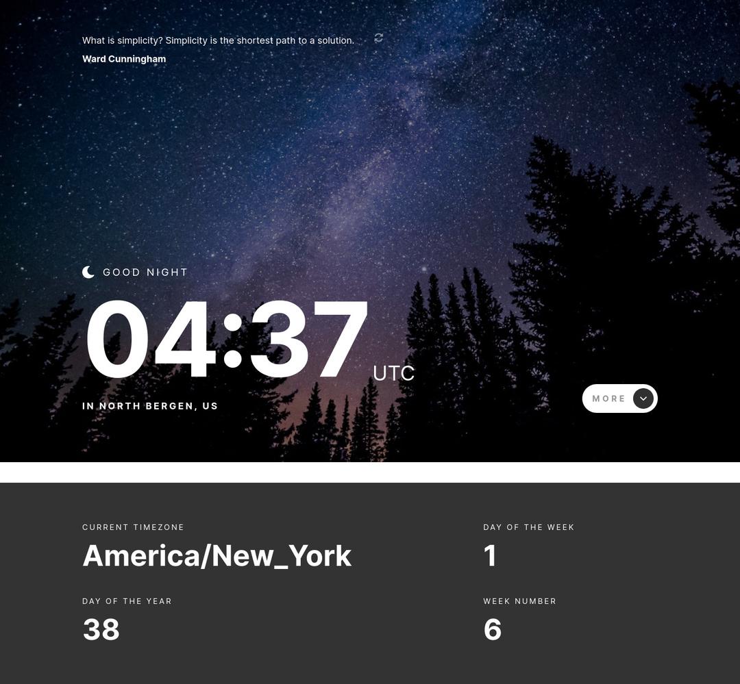 Frontend Mentor | Clock App - NextJS, Tailwindcss coding challenge solution