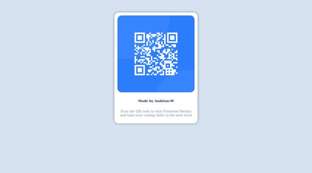 Frontend Mentor | QR code component Using Flexbox coding challenge solution