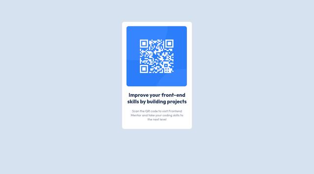 Frontend Mentor | Responsive QR-CODE using HTML & CSS coding challenge solution