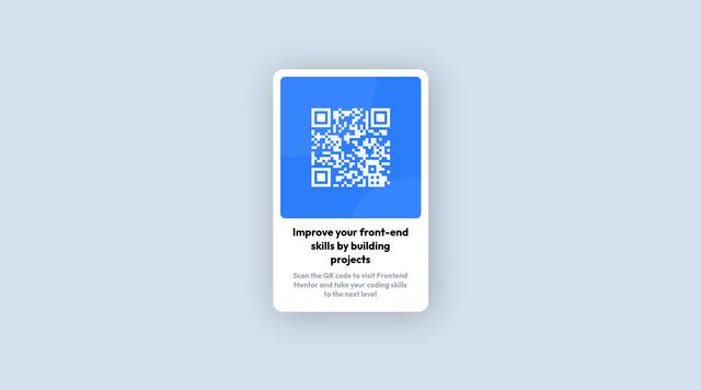 Frontend Mentor | Responsive QR code page using figma to design and html and css to code coding ...