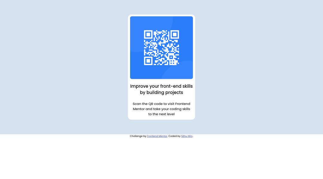 Frontend Mentor | Qr-code-Component Design Using HTML CSS coding ...