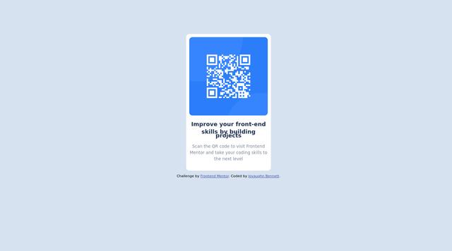 Frontend Mentor | QR Code component styled using external CSS coding ...