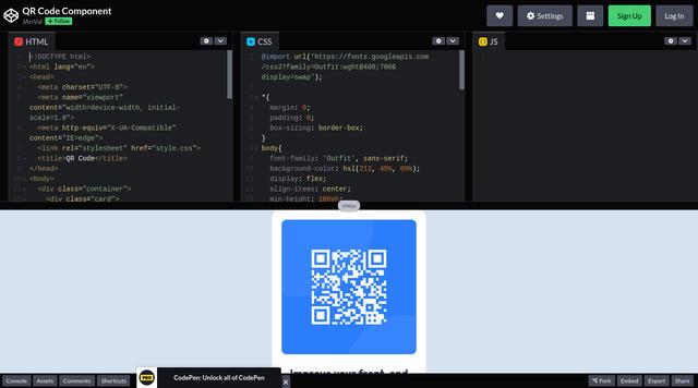 Frontend Mentor | QR Code Component using Flexbox coding challenge solution