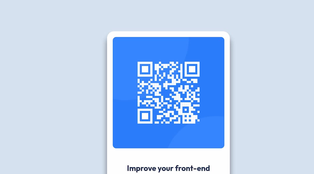 Frontend Mentor | QR code Component frontend HTML CSS coding challenge solution