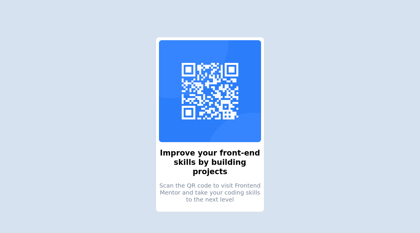 Frontend Mentor | QR code components coding challenge solution