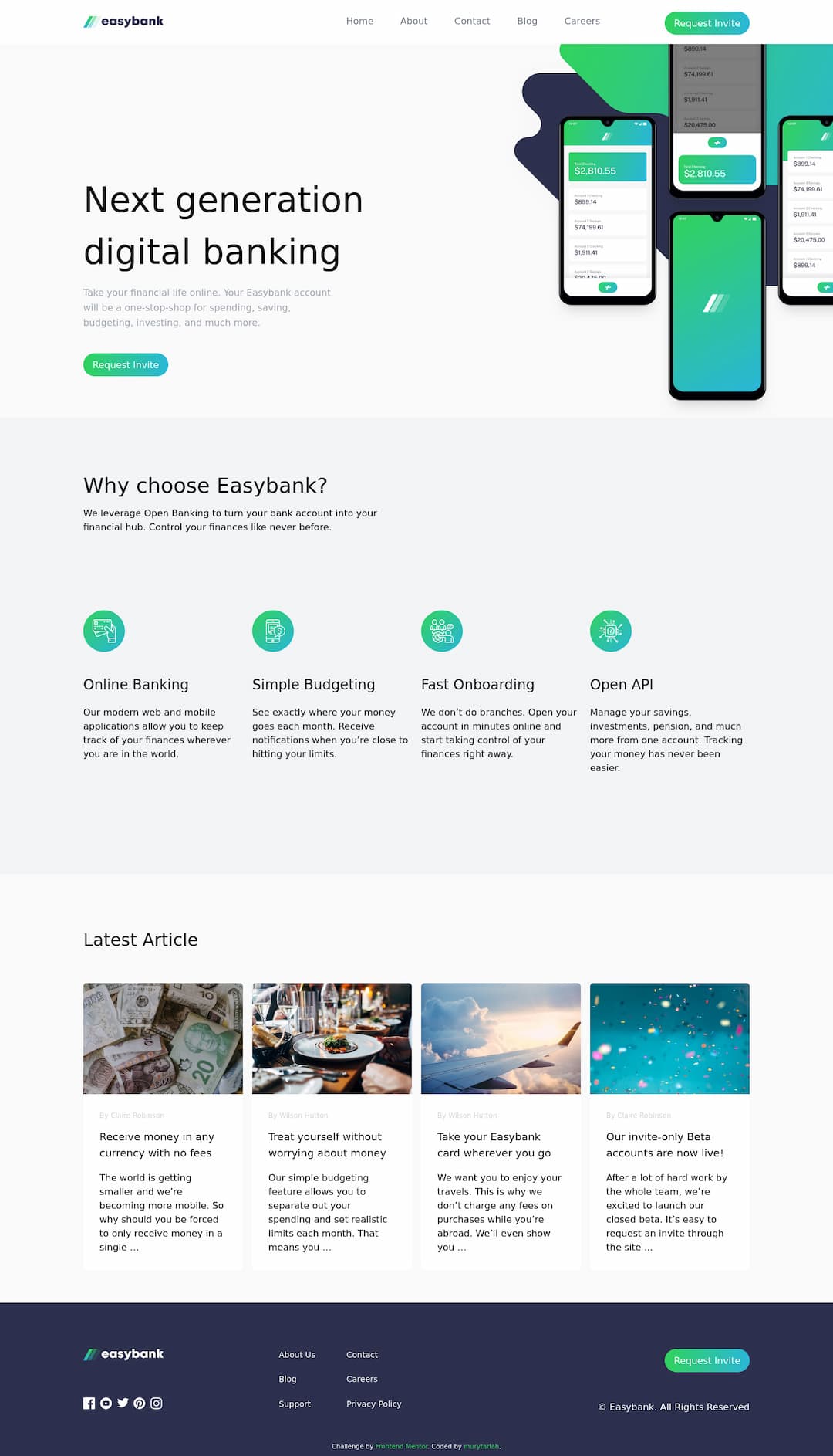 Frontend Mentor | Responsive Landing Pages using TailwindCSS coding challenge solution