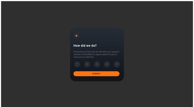 Frontend Mentor | Interactive Rating Component using ReactJS coding challenge solution