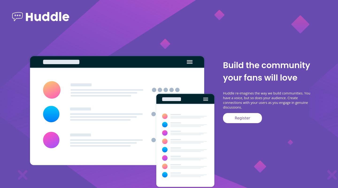 Frontend Mentor | Huddle landing page using HTML and CSS coding ...
