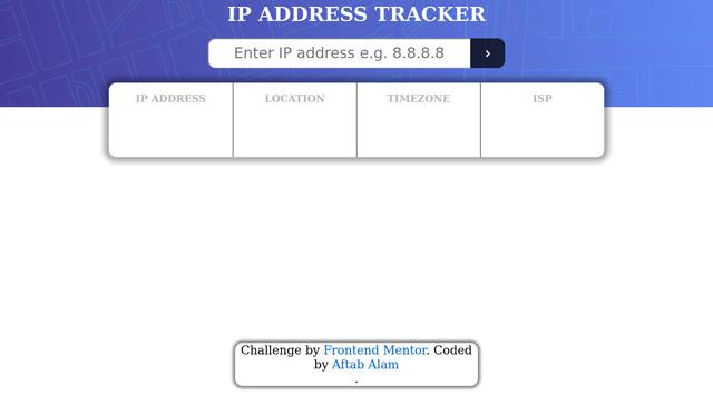 Frontend Mentor | IP Address Locator using HTML, CSS, JS and APIs ...