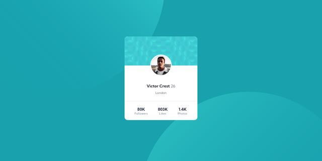 Frontend Mentor | Profile Card Component Using Flexbox coding challenge solution