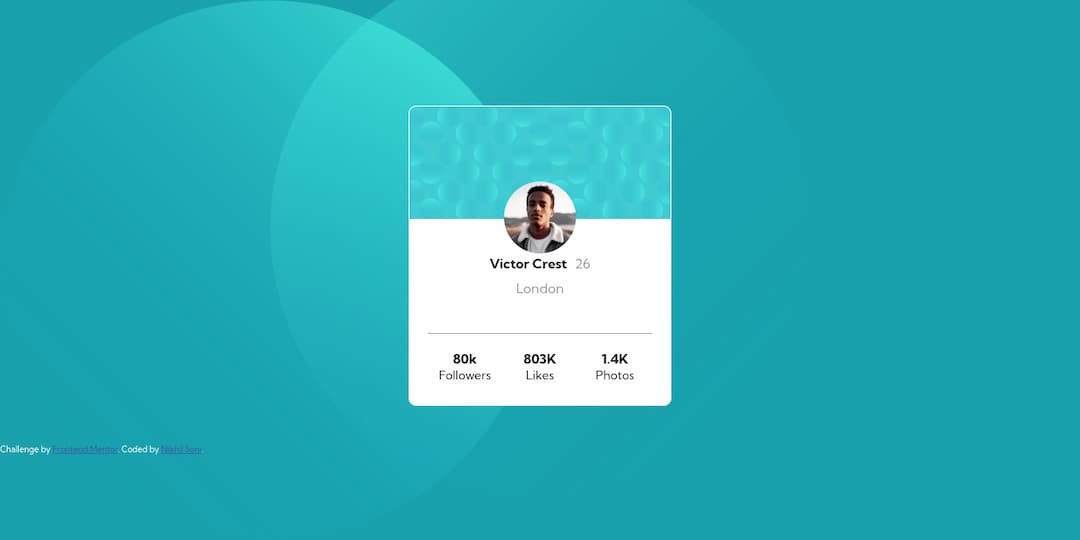 Frontend Mentor | Profile Card using Bootstrap and CSS Flexbox coding challenge solution