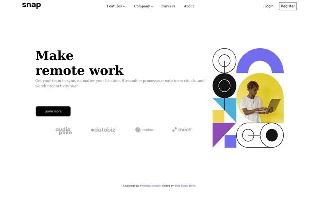 Frontend Mentor | Intro section with Dropdown Navigation . Pure HTML and CSS only coding ...