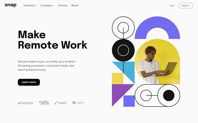 Frontend Mentor | intro section with dropdown navigation main coding challenge solution