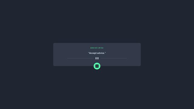 Frontend Mentor Advice Generator Using React Coding Challenge Solution