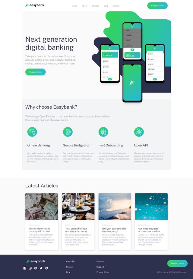 Frontend Mentor | Responsive landing using HTML CSS and JS coding ...