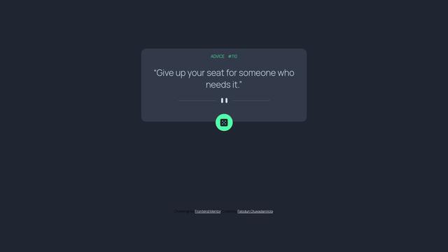 Frontend Mentor Advice Generator App Using Html Css Js And Api Coding Challenge Solution