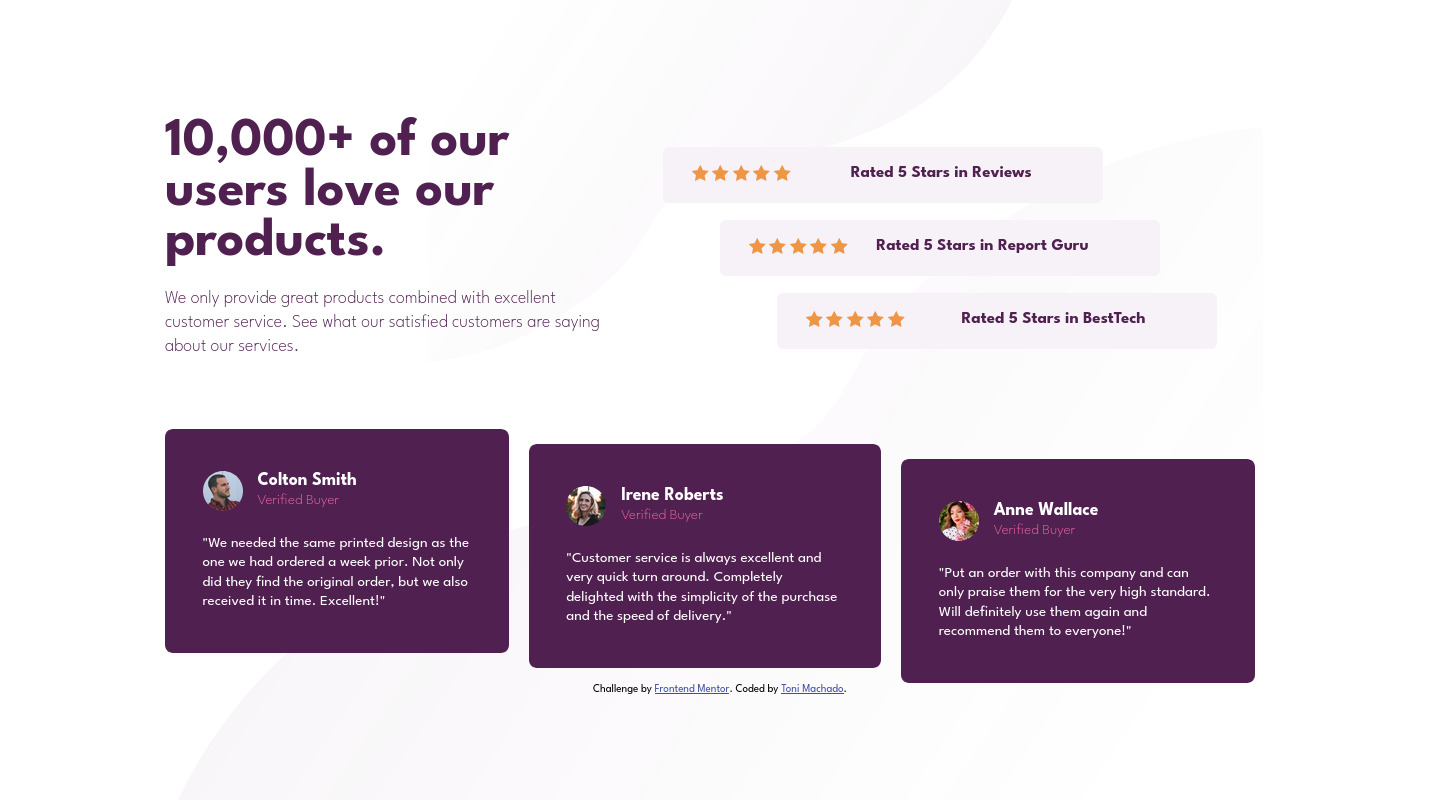 Frontend Mentor | Social proof section using native CSS, Grid & Flexbox coding challenge solution
