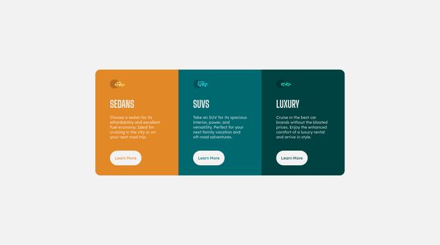 Frontend Mentor | 3 Cards responsive desing using React.js and CSS Grid ...